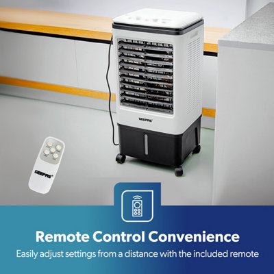 Geepas 80W Air Cooler Evaporative, 20L - 3 Speed Settings & 3 Wind ...