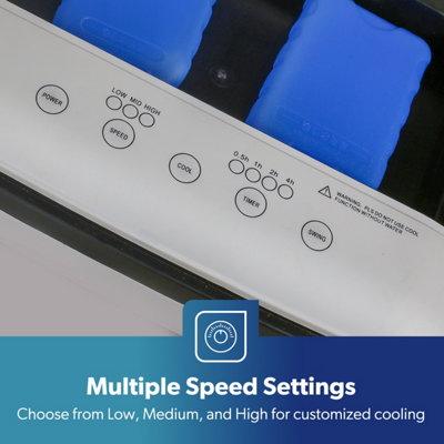 Geepas 80W Air Cooler Evaporative, 20L - 3 Speed Settings & 3 Wind ...