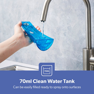 GEEPAS Cordless 3 in 1 Window Vacuum Cleaner with LED Indicator ...