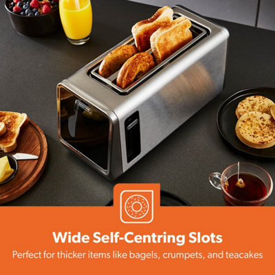GEEPAS DIGITAL 4 Slice Long Toaster LED Display Countdown Timer