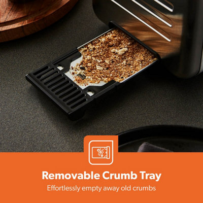 GEEPAS DIGITAL 4 Slice Long Toaster LED Display Countdown Timer