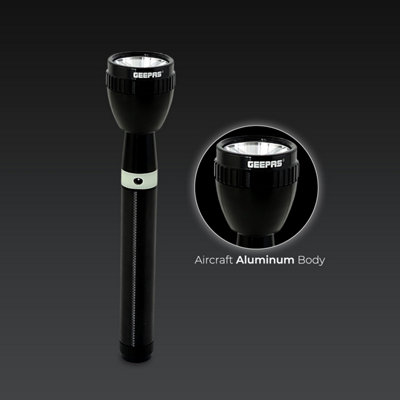 GEEPAS LED Torch Rechargeable LED Handheld Flashlight | DIY at B&Q