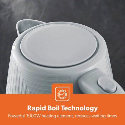 Geepas Opus 1.7L Cordless Electric Kettle 3000W, Grey