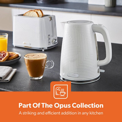 Geepas Opus 1.7L Cordless Electric Kettle 3000W, White