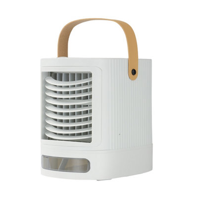 Geepas Portable Air Cooler 4 in 1 Mobile Mini Air Conditioner Fan ...