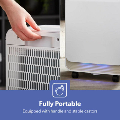 GEEPAS Portable Dehumidifier 12L Digital Display with Continuous ...