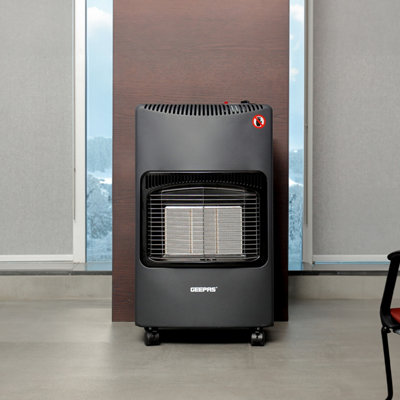Geepas Portable Gas Heater 4.2KW Foldable Design LPG/Propane Gas with ...