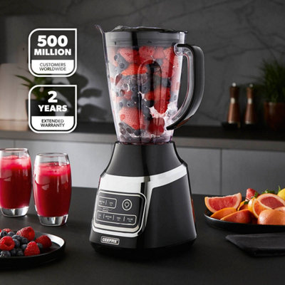 GEEPAS Professional Blender 900W, Stainless Steel Blades Jug Blender ...