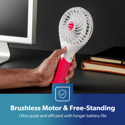 Geepas Rechargeable Mini Fan Personal Portable Fan 3 Speed Electric USB ...