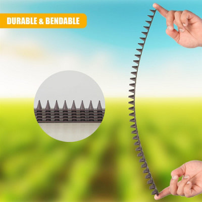 GEEZY Bird Fence Wall Spikes Cat Pigeon Deterrent Anti Climb Security ...