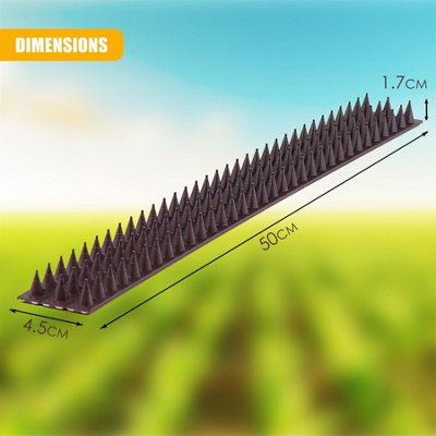 GEEZY Bird Fence Wall Spikes Cat Pigeon Deterrent Anti Climb Security ...