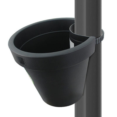 GEEZY Drain Pipe Flower Pot Holder Plant Hanger Flower Basket Balcony ...
