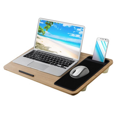 GEEZY Lap Desk Portable Laptop Tray With Phone Slot Mouse Pad Laptray ...