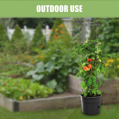 GEEZY Self-Watering Tomato Grower Planter Pot 4 Tier Drainage ...