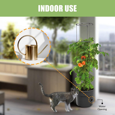 GEEZY Self-Watering Tomato Grower Planter Pot 4 Tier Drainage ...