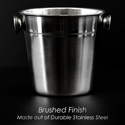 GEEZY Stainless Steel Mini Ice Bucket Kitchen Bar Ice Cube Serving ...