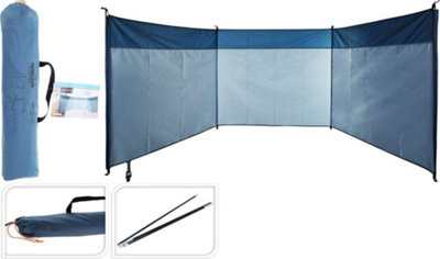 GEEZY Windbreak for Camping Beach with Strong Poles Guy Lines Pegs ...