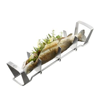 GEFU BBQ Fish Rack Adjustable Stainless Steel Grilling Rack