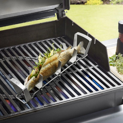GEFU BBQ Fish Rack Adjustable Stainless Steel Grilling Rack
