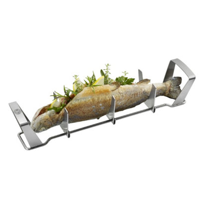 GEFU BBQ Fish Rack Adjustable Stainless Steel Grilling Rack