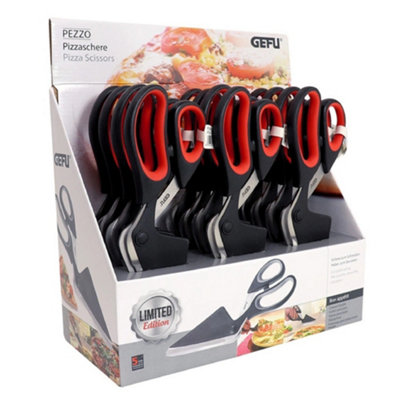 GEFU Pezzo Pizza Scissors 2-in-1 Cutting & Serving Tool Set of 12