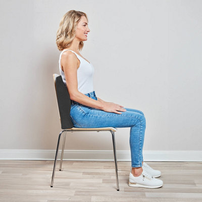 Gel and Memory Foam Back Support - Cooling Lumbar Support Cushion with ...