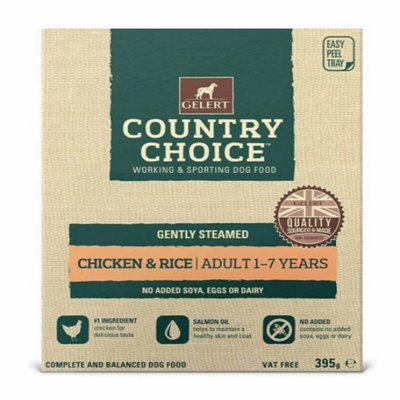 Gelert Country Choice Tray Chicken 395g x 10 | DIY at B&Q