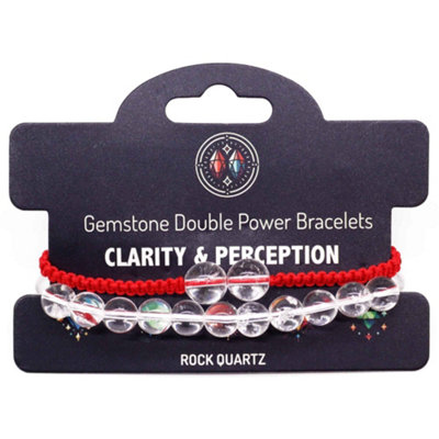 Gemstone Double Power Bracelets Rock Quartz