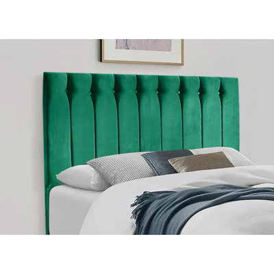 Genie 54 inch Floorstanding Headboard Plush Velvet - Green