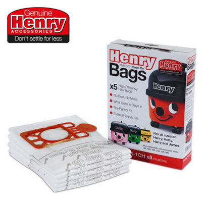Genuine Henry NVM-1CH Vacuum Bags Pack Of 5 at B&Q