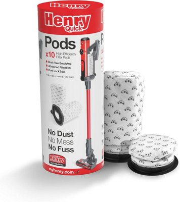 Genuine Henry Quick Stick Vacuum PODS Hoover Bags (Pack Of 10) - 915145