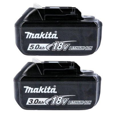 Genuine Makita 18V Batteries - 1x 5.0Ah BL1850 1x 3.0Ah BL1830 LXT Star ...