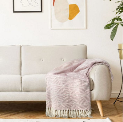 Geo Diamond Collection Recycled Cotton Throw