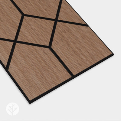 Geo-Lite Art Deco Geometric Wood Wall Panels for Stylish Interiors