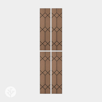 Geo-Lite Art Deco Geometric Wood Wall Panels for Stylish Interiors