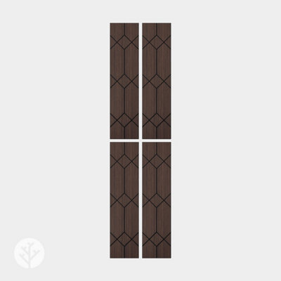 Geo-Lite Art Deco Geometric Wood Wall Panels for Stylish Interiors