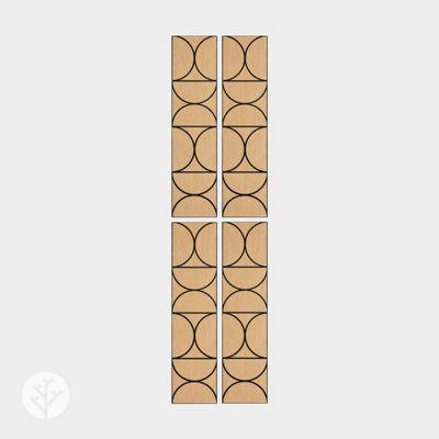 Geo-Lite Circle Geometric Wall Panels - Stylish Wood Veneer for Modern ...