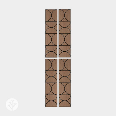 Geo-Lite Circle Geometric Wall Panels - Stylish Wood Veneer for Modern ...