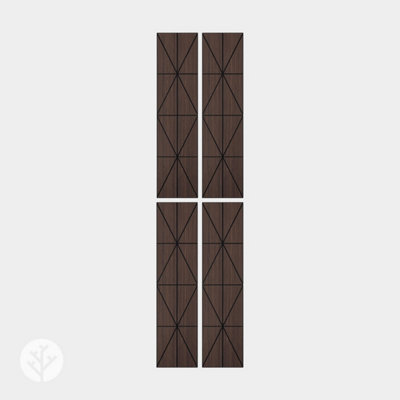 Geo-Lite Diamond Geometric Wood Veneer Wall Panels for Stylish Interiors