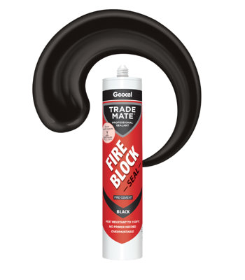 Geocel Trade Mate Fire Block 310ml Cartridge - Black