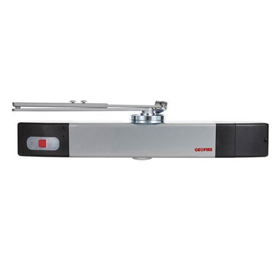 Geofire Agrippa Acoustic Free-Swing Door Closer Silver- Power Size EN 4 ...