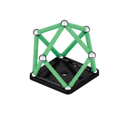 Geomag Glow Recycled Plastic Magnetic Shapes - 25 Pieces