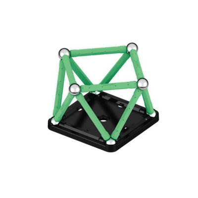 Geomag Glow Recycled Plastic Magnetic Shapes - 25 Pieces