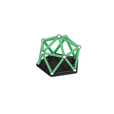 Geomag Glow Recycled Plastic Magnetic Shapes - 42 Pieces