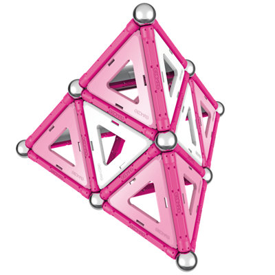 Geomag Kids Panel Pink Magnetic Shapes - 68 Pieces