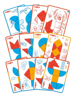 Geomag Magicube Blocks and Cards - 16 Magnetic Pieces