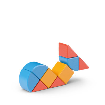 Geomag Magicube Blocks and Cards - 16 Magnetic Pieces