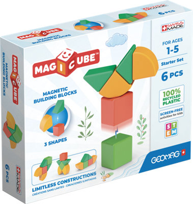 Geomag Magicube Magnetic Shapes Starter Set - 6 Pieces