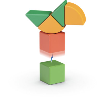 Geomag Magicube Magnetic Shapes Starter Set - 6 Pieces