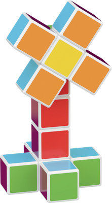 Geomag - Magicube Maths Building 16 Cubes